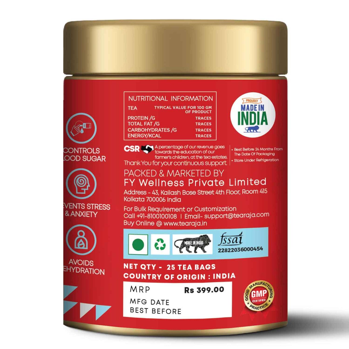 Blood Sugar Diabetic Relief 25 Tea Bags – Tearaja